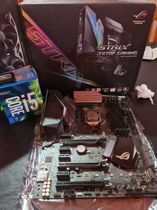 INTEL Core i5 7500 Con Gráficos + Mother ASUS ROG STRIX Z270F GAMING ...